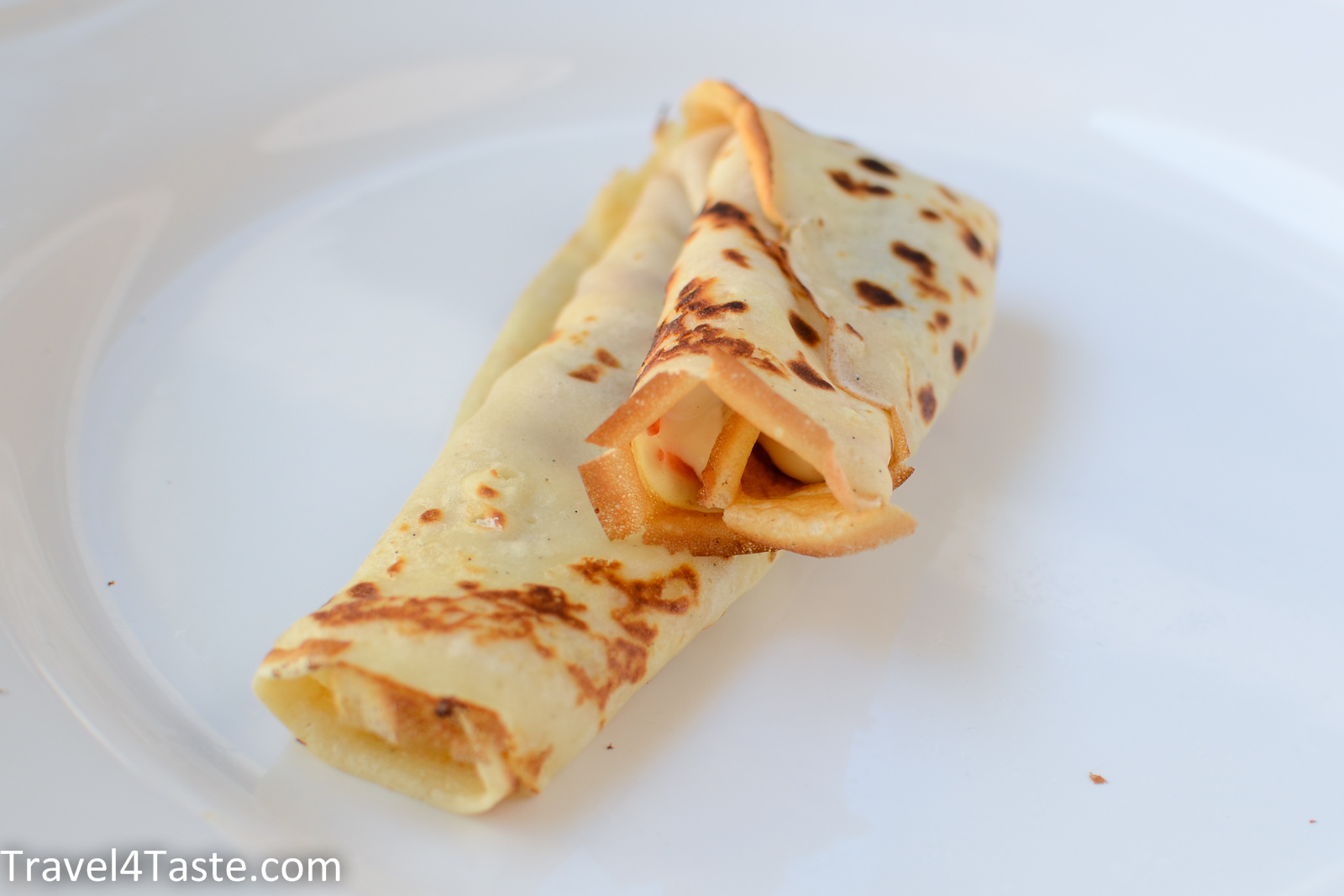 Crêpes (Pancakes) with Strawberry Jam & Yogurt | Travel For Taste